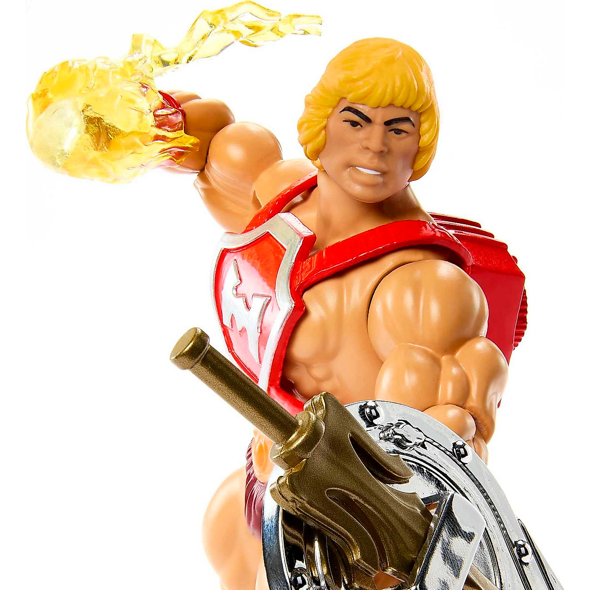 Masters of the Universe Origins Toy, He-Man Deluxe Thunder Punch Action Figure with Accessories, MOTU Collectible