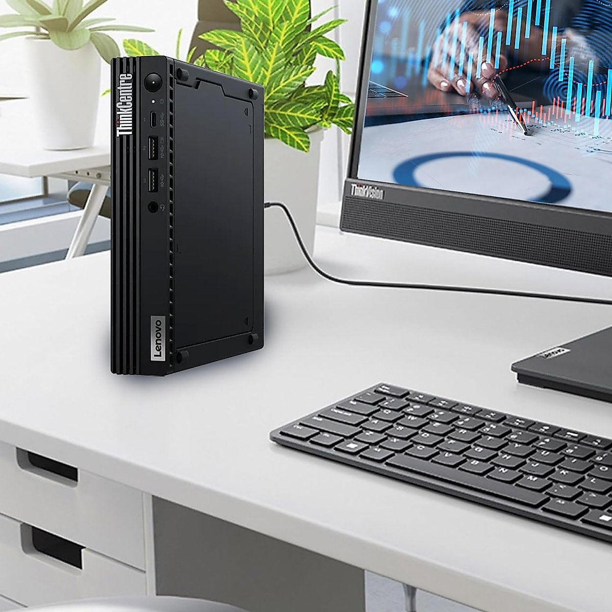 Lenovo ThinkCentre M910s 10MK000QUS Desktop Computer - Intel Core i5 [7th Gen] i5-7500 3.40 GHz - 8 GB DDR4 SDRAM - 1 TB HDD - Windows 10 Pro 64-bit [English] - Small Form Factor - Black