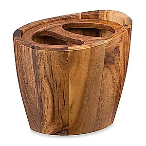 6pcs Natural Bamboo Bathroom Accessories Wooden Bathroom Accessories Set (6)