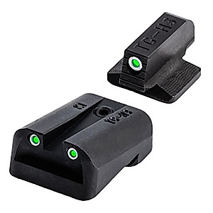 TG TG231K Tritium Glow in the Dark Handgun Pistol Sight for Day & Night Use, Compatible w/ Kimber 1911 Models w/ Fixed Rear Sight, Black