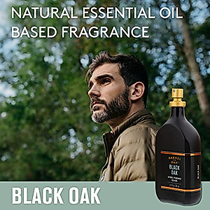 Barrel and Oak - Natural Fragrance Cologne, Cologne for Men, Eau de Cologne, Essential Oil-Based Scent, Warm Oak & Spicy Bergamot, Subtle Earthy Fragrance, Paraben & SLS Free (Black Oak, 2.7oz)