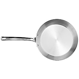 Viking Contemporary 3-Ply Stainless Steel Fry Pan, 12 Inch, Silver