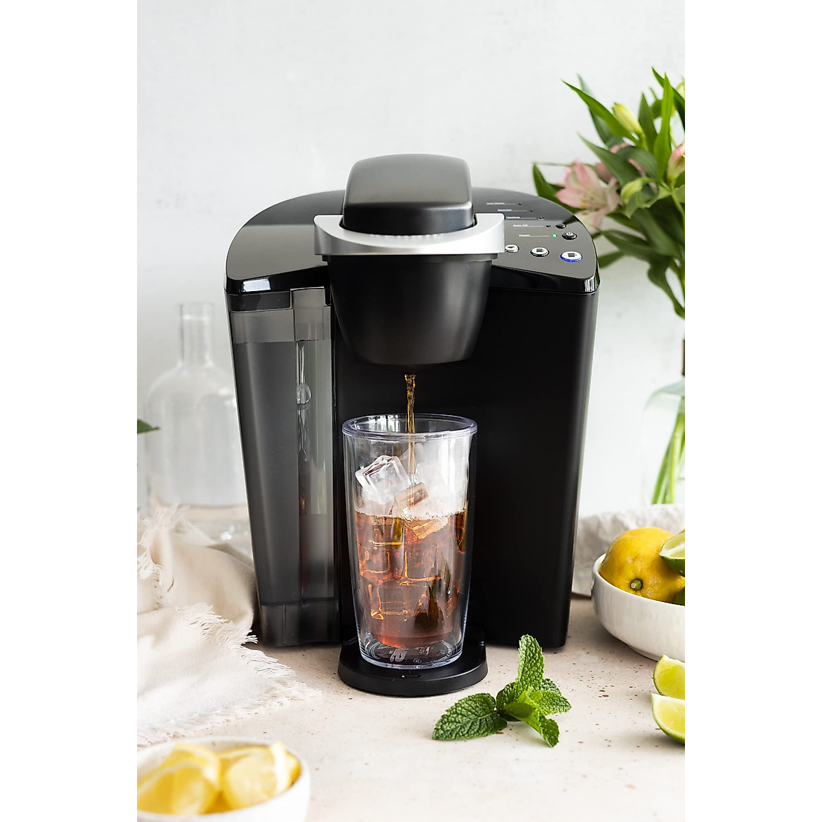 Slightly Sweet Tea Single Serve Keurig KCup Compatible Tea Pods 12 count - Not Too Sweet, Not Too Bland, Just Right! Certified Organic, Hot Brewed, Low Calorie Slightly Sweet Tea