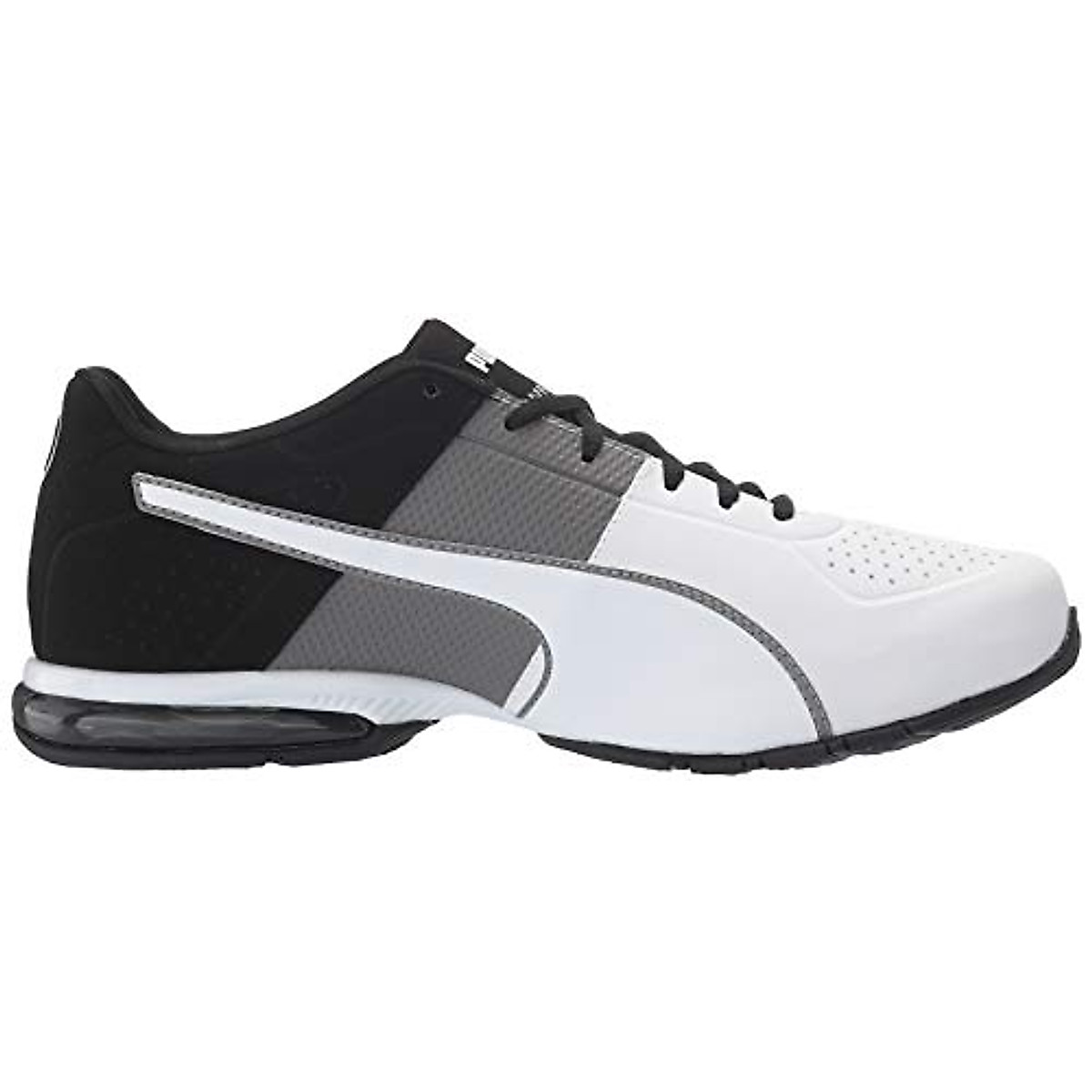 PUMA Mens Cell Surin 2 Cross Trainer, MATTE Charcoal Gray-PUMA Mens White, 9.5