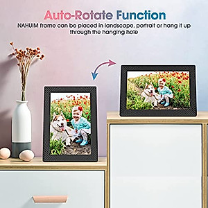Digital Picture Frame, 10.1 Inch WiFi Digital Picture Frame Share Photos and Videos from Anywhere, Touch Screen Display- Gift for Friends and Family (Black108)