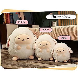 YIDE Stuffed Animal Sheep Soft Cute Lamb Plush Doll Sheep Play Toys, White Birthday Christmas Holiday Easter Thanksgiving Gift for Kids Baby Little Girl Boy Adults (9.0 in)