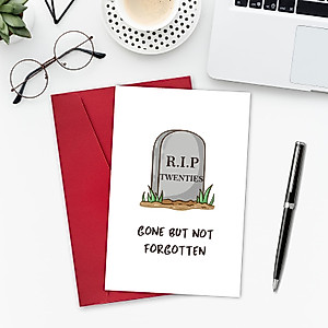 Chomerry 30th Birthday Card, Funny 30th Birthday Card for Friend Son Daughter Sister Brother, Say Goodbye to 20th, Grow Up Card