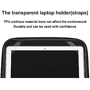 Inntzone 15.6 Inch Foldable Laptop Sleeve Slim Case Lightweight Bag Notebook Computer Carrying Flip Cover - Black