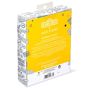 wet n wild Sesame Street 4-Piece Makeup Brush Set, Buildable & Blendable Multifunctional Seamless Application, Cruelty-Free & Vegan Feathery Soft Bristles