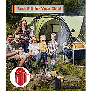 Metal Detector Kit for Kids & Adults with Sand Sifter Scoop, IP68 Waterproof, LCD Display & 8" Coil Adjustable Gold Detector for Treasure Hunting, Lightweight Easy to Use