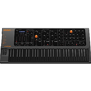 Studiologic Sledge 2 Black Edition Synthesizer with 61-Key Semi-Weighted Keyboard