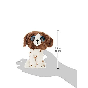TY 2007517 Muddles Brown & White Dog Beanie Boo Stuffed Animal, Multicoloured, 15 cm
