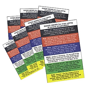 Westmon Works Plan of Salvation Holy Christian Prayer Cards Bulk Pack, Set of 25