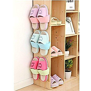 4 PCS Creative Plastic Wall Mounted Shoes Rack for Entryway Over the Door Shoe Hangers Organizer Hanging Shoe Storage Racks