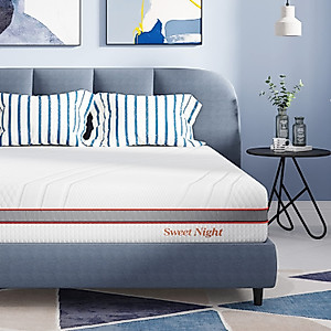 Sweetnight Full Size Mattress, 10 Inch Gel Memory Foam Mattress in a Box for Cooling Sleep, Flippable Mattress with Two Firmness Preference, Pressure Relieving, CertiPUR-US Certified