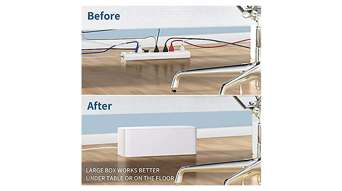 2 Pack Cable Management Box - Organize Your Cords Today