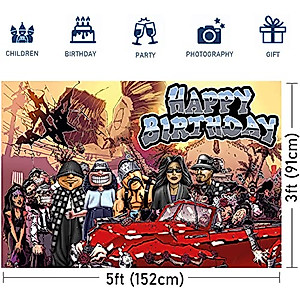 Homies Happy Birthday Backdrop, Cholo Themed Birthday Party Decorations Party Supplies Happy Birthday Banner Photography Background