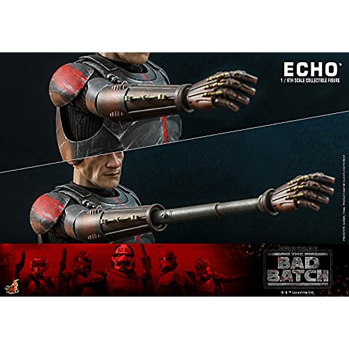 Hot Toys 1:6 Echo - Star Wars: The Bad Batch, Black