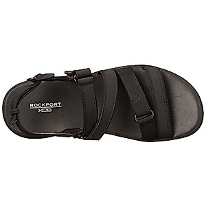 Rockport Women's Trail Tech Multi Sandal, Black ECO Washable, 9.5
