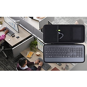 co2CREA Hard Case Replacement for Logitech Signature K650 Comfort Full-Size Wireless Keyboard (Graphite Case)