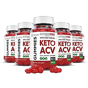 Justified Laboratories (5 Pack) Supreme Keto ACV Gummies 1000MG with Pomegranate Juice Beet Root B12 300 Gummys