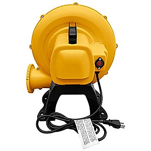 REH 0.75HP 750W Bounce House Blower Fan for Inflatable Bouncy Castles, Compact 6.5 Amp Air Blower Fan for Bouncy House for Kids