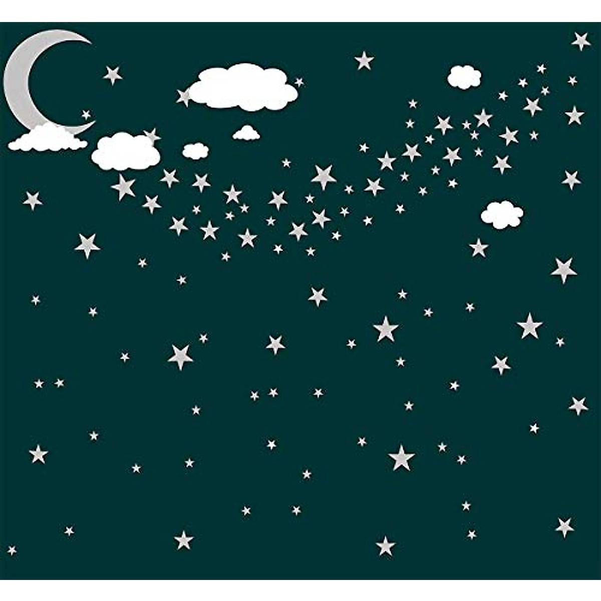 Clouds Wall Decals Moon and Stars Wall Decal Kids Wall Decals Wall Stickers Peel and Stick Removable Wall Stickers Kids Room Decoration Good Night Nursery Wall Decor