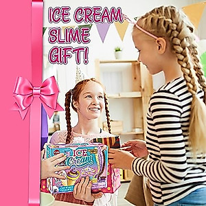 35.16 FL OZ Butter Slime Pack, FunKidz Fluffy Ice Cream Slime Kit for Girls 6-8 Premade 1040 ML Slime Toys Birthday Gifts Party Favor for Kids Age 6-12