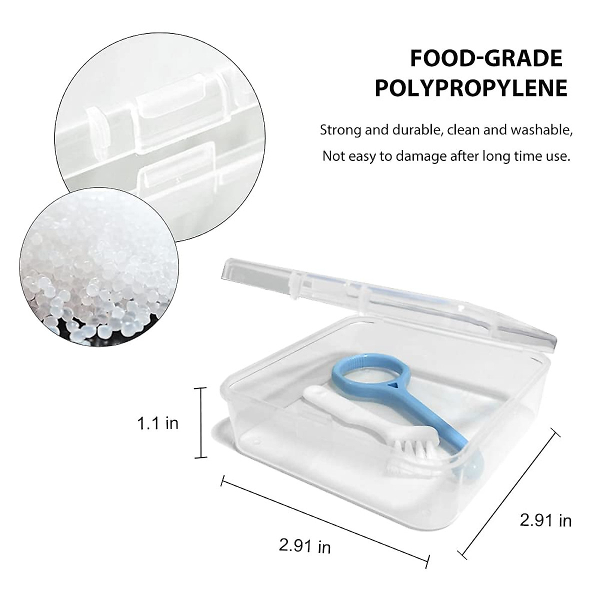 Gxamz Retainer Case Travel Aligner Case Mouth Guard Box with Clip, Organizer Bag, Mirror and Removal Tool Set (Animal)