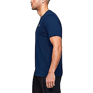 Under Armour Seamless Short Sleeve Novelty, American Blue (449)/Mod Gray, Medium