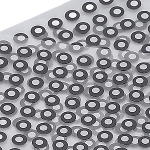 300 Pcs 3D Scanning Marker 3mm ID 6mm OD 3D Scanning Tracking Dot Adhesive Reflective Film Sticker Reference Marking Point for 3D Scanner