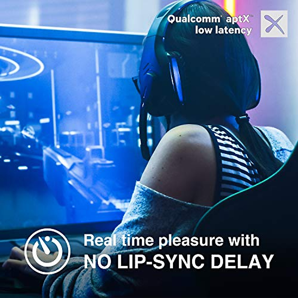 TUNAI Square Portable Bluetooth 5.0 USB DAC/Headphone Receiver Amplifier with aptX, aptX Low Latency, AAC, Discrete Cirrus Logic DAC, Low Noise Floor, Cord Management, Built-in Microphone