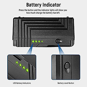 Neewer V Mount/V Lock Battery,94.7Wh 14.8V 6400mAh Mini Lightweight Rechargeable Lithium Battery for Broadcast Studio Video Camcorder, Compatible with Sony HDCAM XDCAM Digital Cinema Cameras, BP-V95