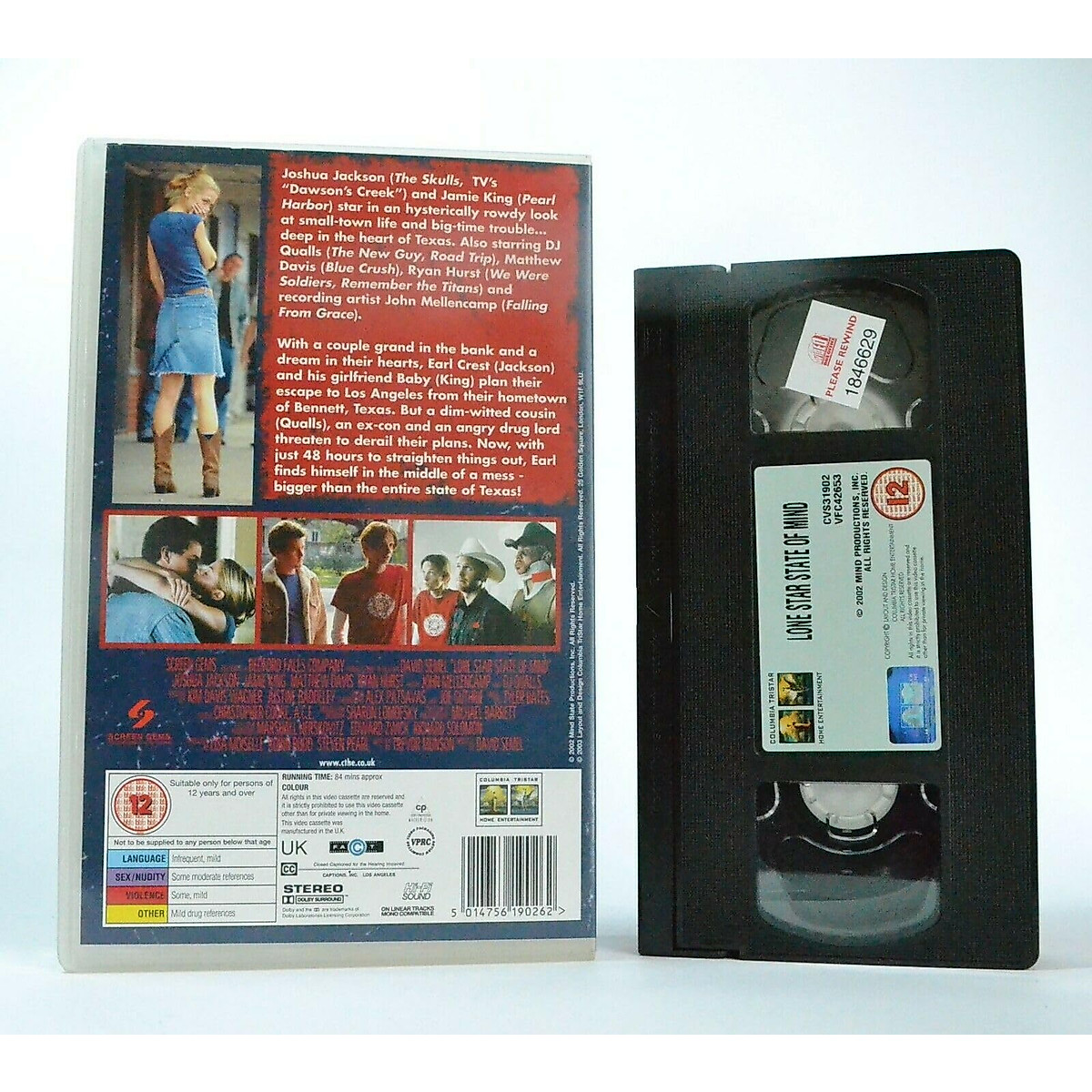 Lone Star State Of Mind: (2002) Crime Comedy - Large Box - Ex-Rental - Pal VHS