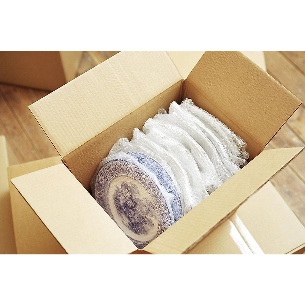 Mighty Gadget 200 feet Small Bubble Perforated Every 12” Cushioning Wrap for Moving & Shipping Bubble Packing Wrap Fragile Items for Extra Protection Clear Bubble Roll Moving Supplies