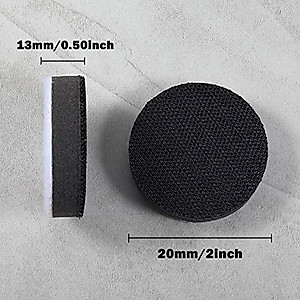 SPEEDWOX 2 Inch Hook and Loop Soft Sponge Cushion Buffer Pad 5 Pack Soft Foam Buffering Pad Sanding Sponge Hook and Loop Sponge Polishing Pad for Sanding Pad