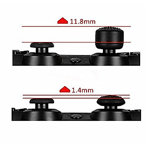 Pack of 8 pcs Analog Controller Gamepad Raised Antislip Thumb Stick Grips Thumbsticks Joystick Cap Cover for PS4, PS3, Xbox 360, Wii U, PS2 Controller (Black)