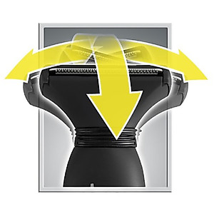 MANGROOMER - ULTIMATE PRO Back Shaver with 2 Shock Absorber Flex Heads, Power Hinge, Extreme Reach Handle and Power Burst