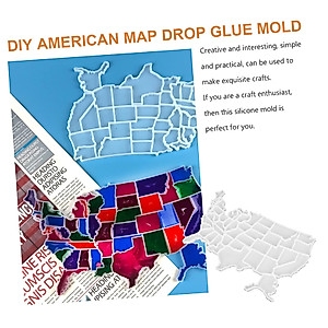 Abaodam United States Of America Silicone Mold US Map Ice Tray Popsicle Tray USA DIY Baking Mold for Christmas Independence Day Election Day
