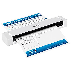 Brother Mobile Color Page Scanner, DS-620, Fast Scanning Speeds, Compact and Lightweight, Compatible with BR-Receipts, Black
