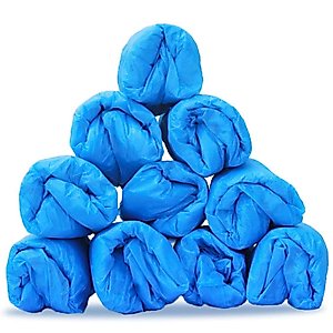 100 Pack Shoe Covers, Disposable Shoe & Boot Covers Waterproof Slip Resistant Non Slip, Durable Boot&Shoes Cover