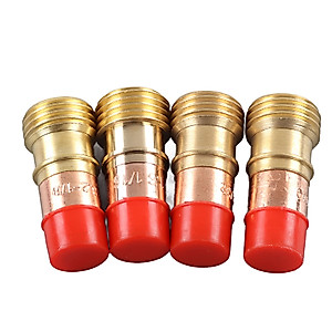 Welding Gun Consumables, Cutter Torch Nozzle Kit Glass Cups Good Compatibility Color O Rings for WP17 WP18 WP26 Welder