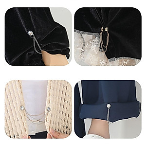 Multi-Function Magnetic Clothing Clips, 4 Pack Strongest Magnetic Strength Buttons Clips, Multi-Purpose Magnetic Pinless Brooch Clothing Accessories for Women Clothes Hijab Pins Decorate