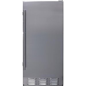 EdgeStar IB250SSOD 15 Inch Wide 20 Lbs. Built-in Outdoor Ice Maker with 25 Lbs. Daily Ice Production - No Drain Required
