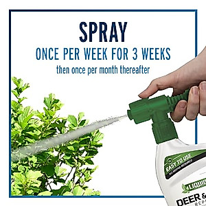 Liquid Fence Deer And Rabbit Repellent Concentrate 32 Ounces, Hose-End Sprayer