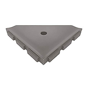 Questech Décor 8 Inch Corner Shower Shelf and 5 Inch Shower Caddy Soap Dish, Geo Lugged Back for New Construction, Wall Mounted Bathroom Shower Organizer, Brushed Nickel