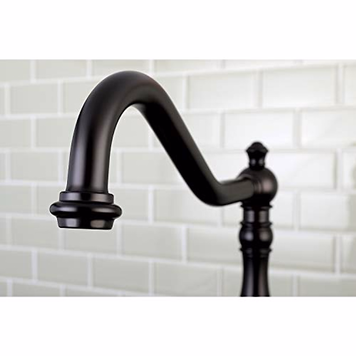 Kingston Brass GSY7705ACLSP American Classic Kitchen Faucet with Sprayer and Deck Plate, 9-7/16", Oil Rubbed Bronze , Oil-Rubbed Bronze