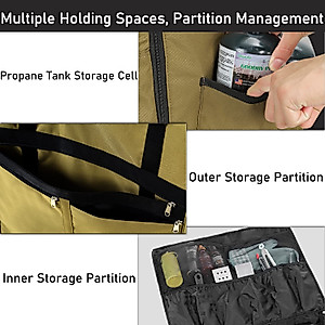 EUTRKei Griddle Cover for Blackstone 22 inch Grill, 17" Griddle Carry Bag Blackstone Accessories, Grill Bag Accommodate Griddle with Hood and Stand, Wear Resistant (Only Bag)