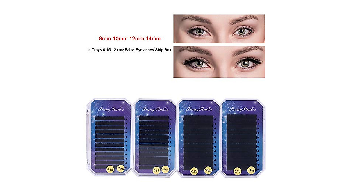 False Eyelashes Extension Practice Exercise Set, TopDirect Flat ...