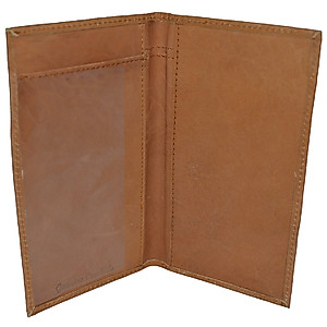 Genuine Leather Simple Check Book Holder Style - Mw156cf (Tan)